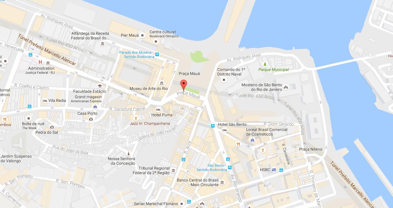 Praça Mauá map - Map of Praça Mauá (Brésil)