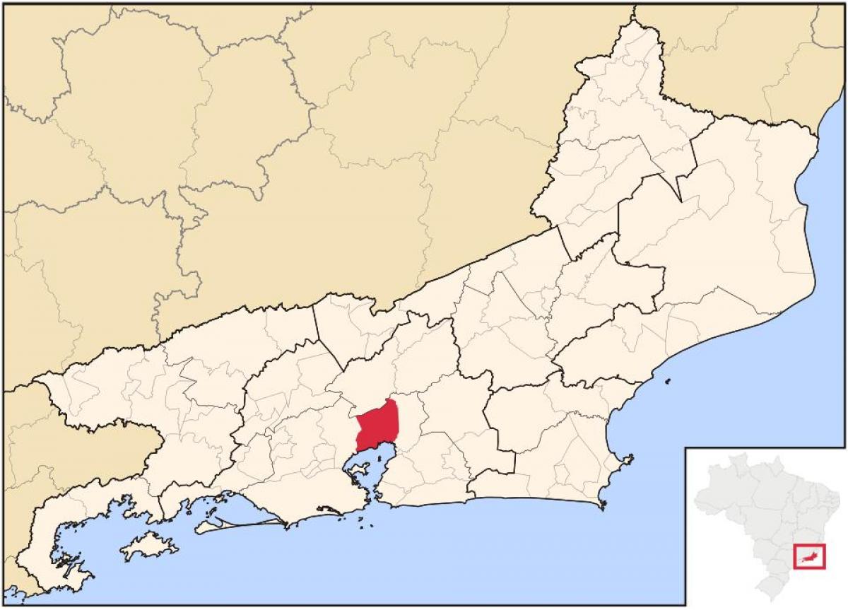 Magé map - Map of Magé (Brésil)