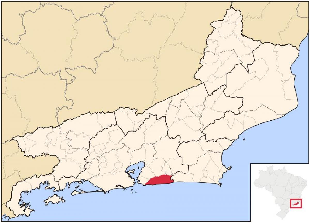 Maricá map - Map of Maricá (Brésil)