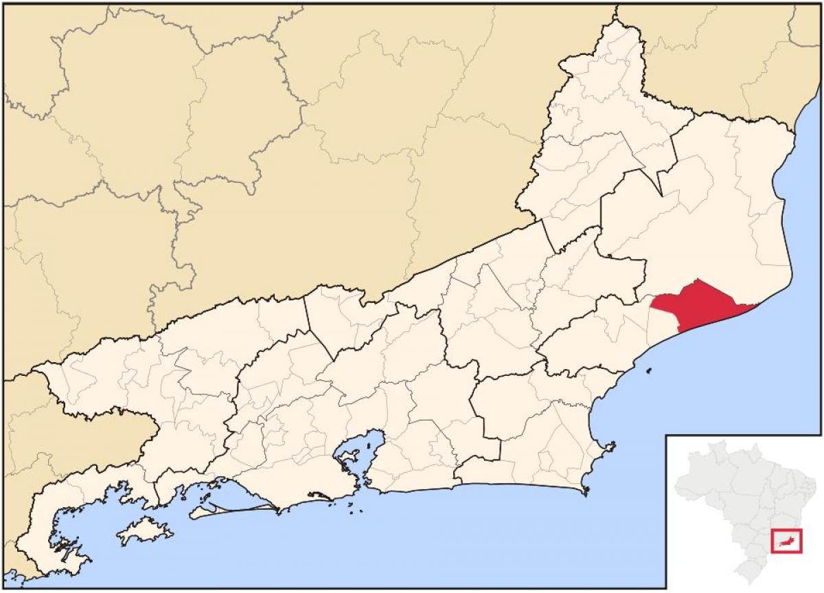 Quissamã map - Map of Quissamã (Brésil)